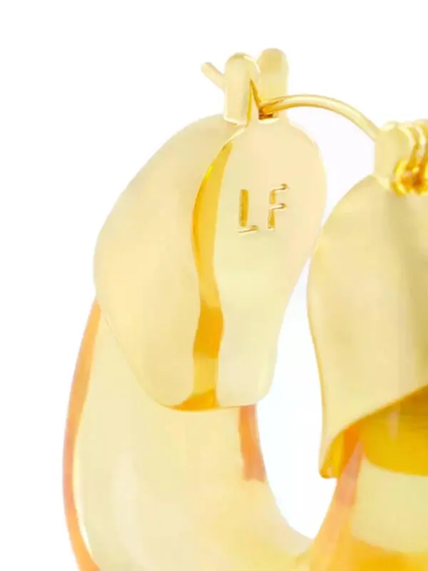 LIZZIE FORTUNATO Mini Organic Hoop Earrings - Gold