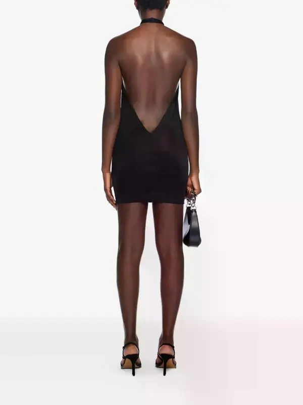Off-White Fluid Jer Backless Mini Dress