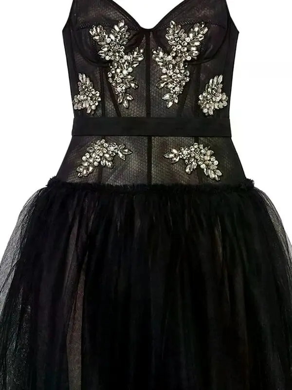 Erdem Embellished Tulle Dress