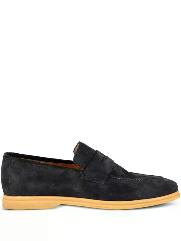 Eleventy Penny Suede Loafers