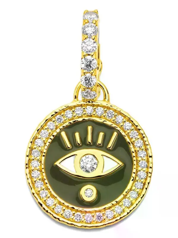 BUDDHA MAMA 20k Yellow Evil Eye Diamond Pendant - Gold