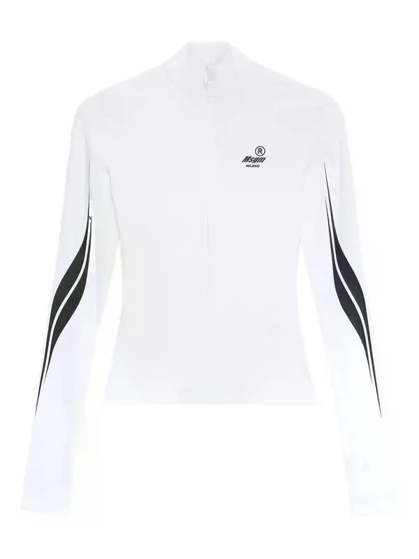 MSGM Zip-fastening Top - White
