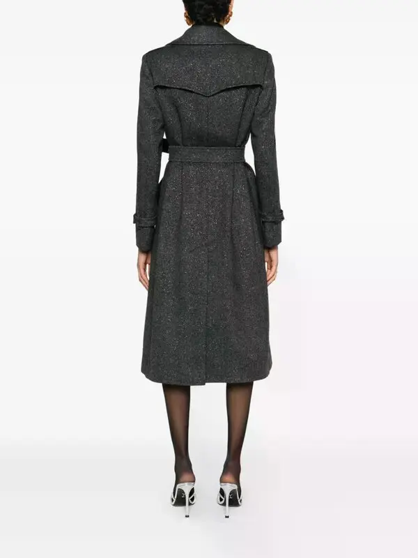 Tagliatore Belted Carola Coat - Grey