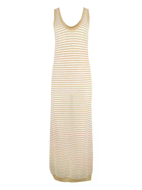 Brunello Cucinelli Striped Midi Dress