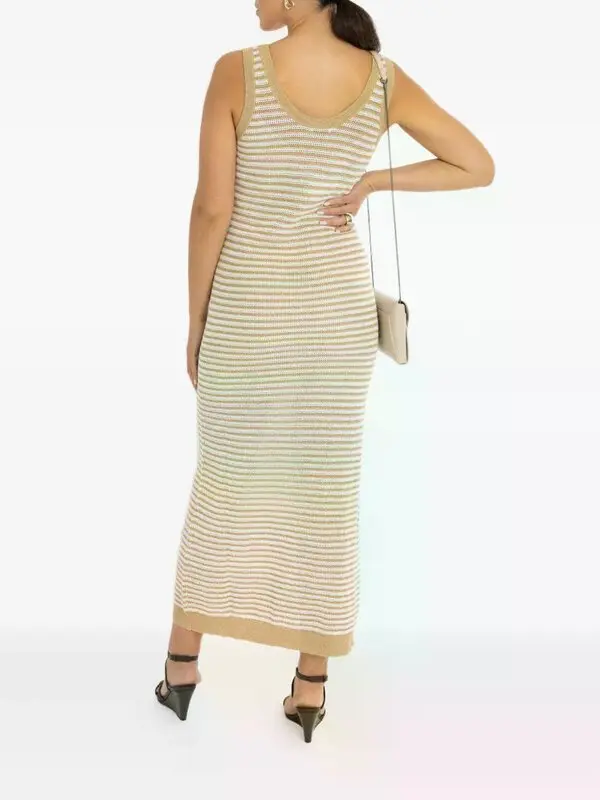 Brunello Cucinelli Striped Midi Dress