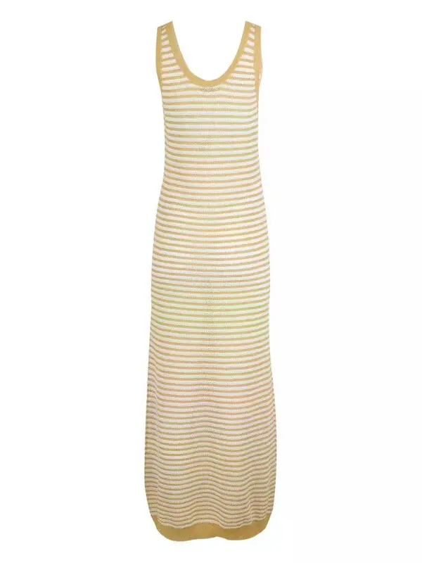 Brunello Cucinelli Striped Midi Dress