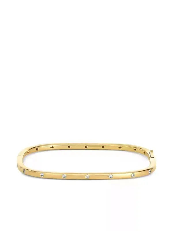 Moritz Glik 18k Yellow Diamond And Sapphire Stacking Bracelet - Gold