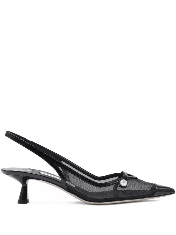 JIMMY CHOO 45mm Slingback Mesh Pumps