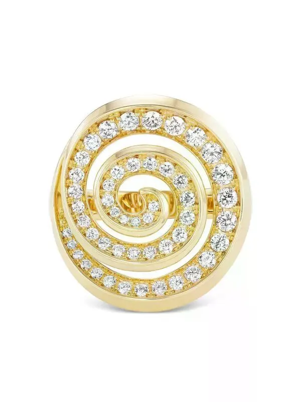 EMILY P. WHEELER 18k Yellow Spiral Diamond Ring - Gold