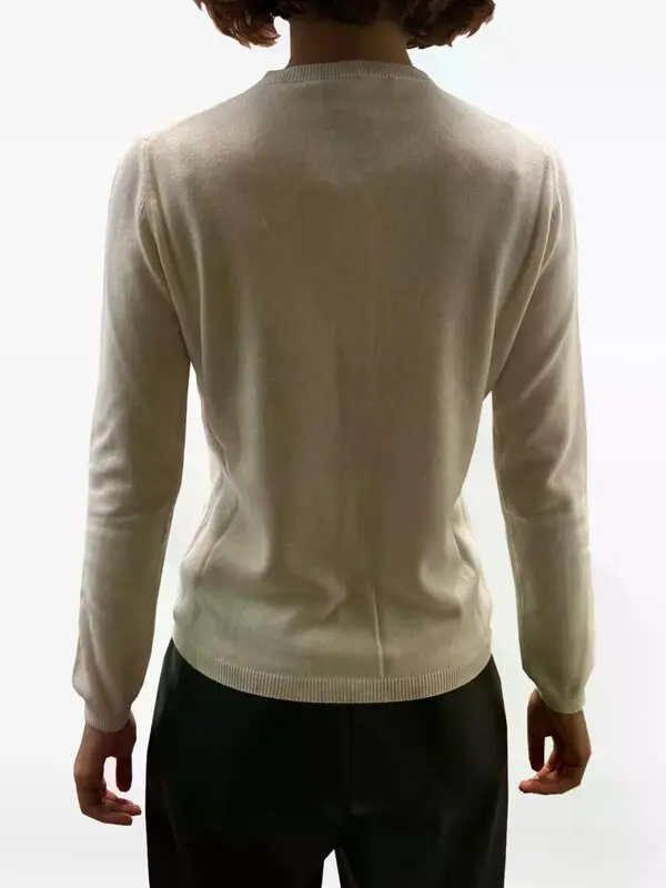 LA ROSE Buttoned Cashmere Cardigan - Neutrals