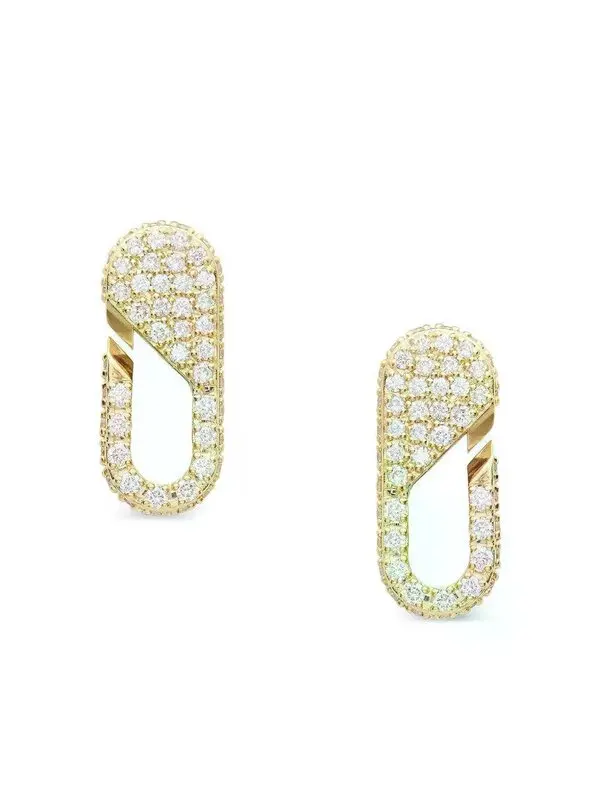 BIZZOTTO GIOIELLI 18k Yellow Diamond Link Earrings - Gold