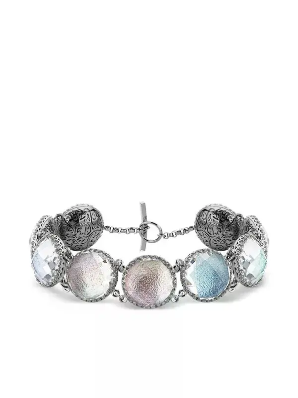 Larkspur & Hawk Olivia Button Bracelet - Silver