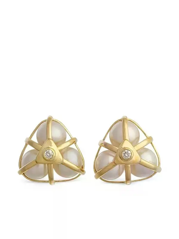 DENISE CASSOU 18k Yellow Diamond Earrings - Gold