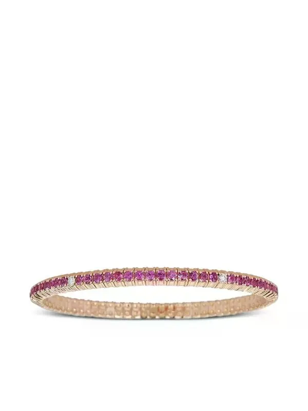 ZYDO 18k Rose Gold Diamond And Sapphire Bracelet - Pink