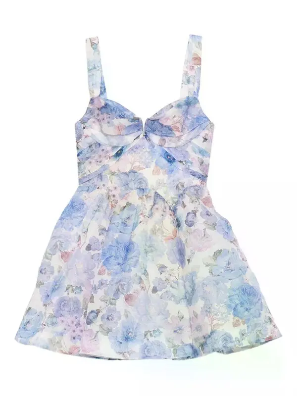 Zimmermann Rebellion Mini Dress - Blue