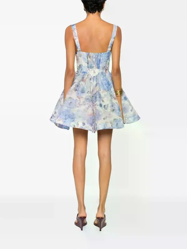 Zimmermann Rebellion Mini Dress - Blue