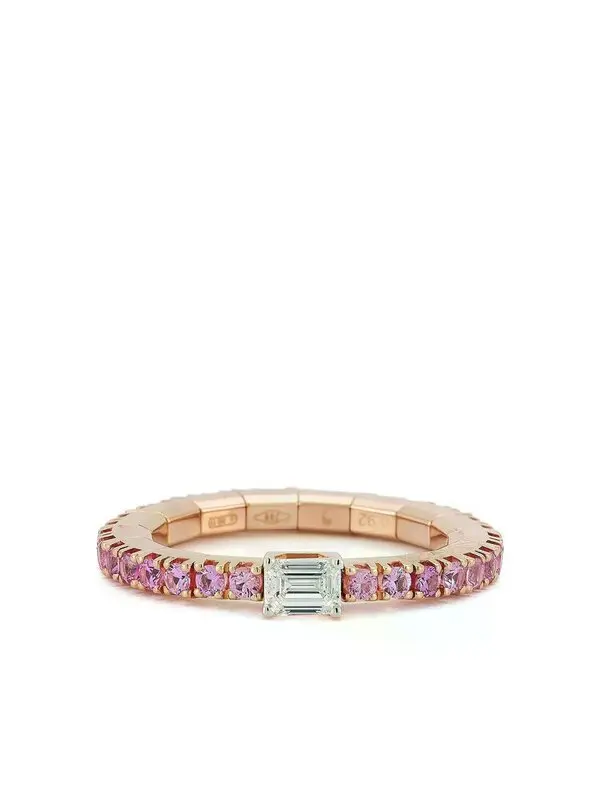 Roberto Demeglio 18k Rose Gold, Sapphire, And Diamond Ring - Pink