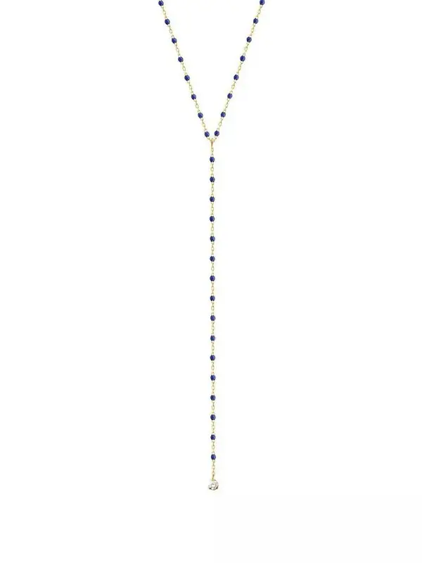 Gigi Clozeau 18k Yellow Mini Gigi Y Party Lapis Necklace - Gold