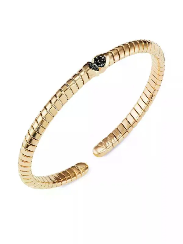 Marina B 18k Yellow Trisolina Diamond Bangle Bracelet - Gold