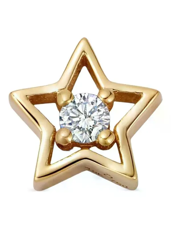Loquet 18k Yellow North Star Diamond Charm - Gold