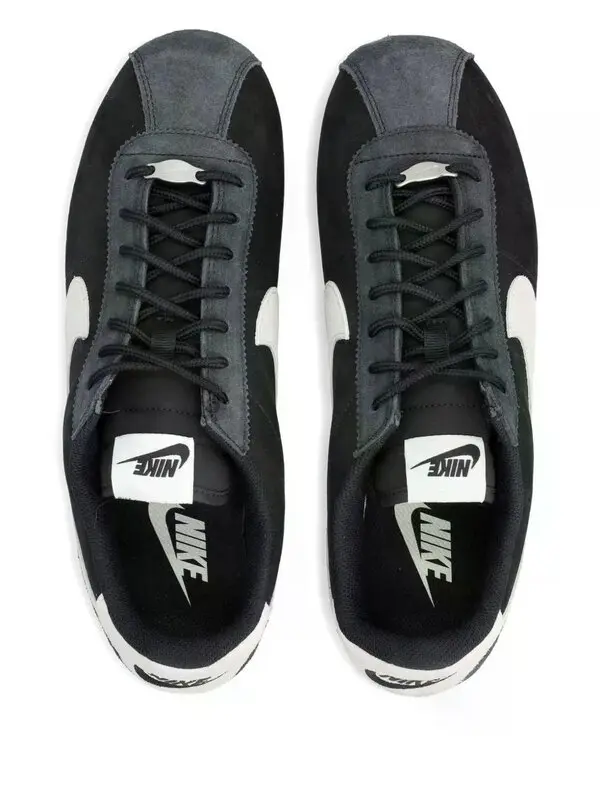 Nike Suede Appliqué Sneakers - Black