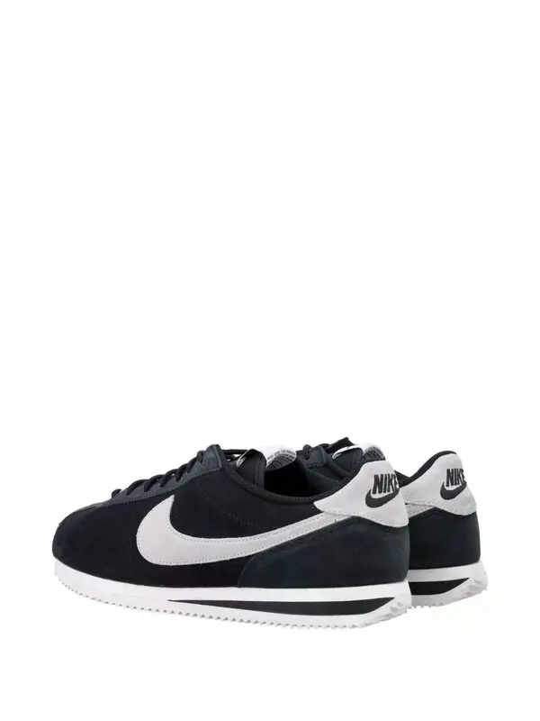 Nike Suede Appliqué Sneakers - Black