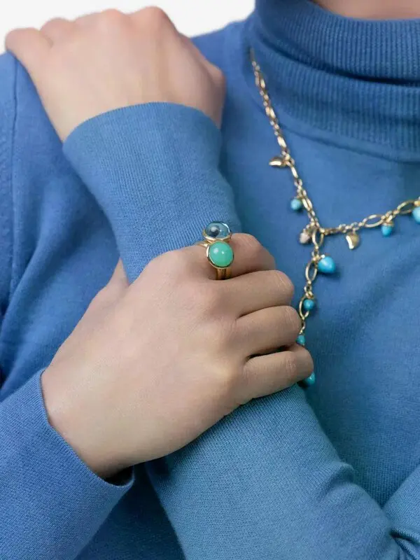 Tamara Comolli Bouton Chrysoprase Ring