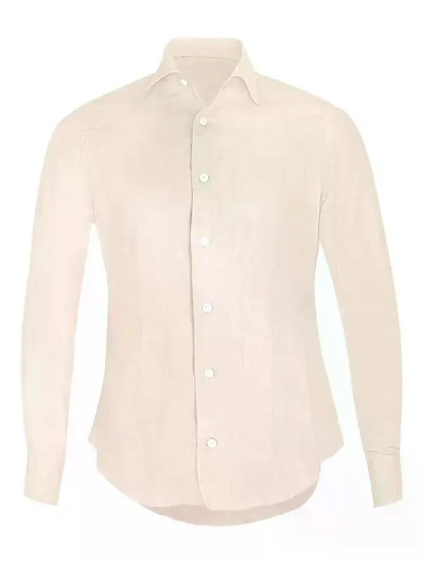 Eleventy Long-sleeve Button-down Shirt - Neutrals