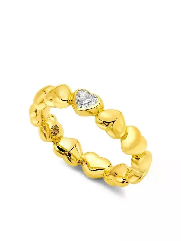 BUDDHA MAMA 22k Yellow Puffy Heart Diamond Ring - Gold