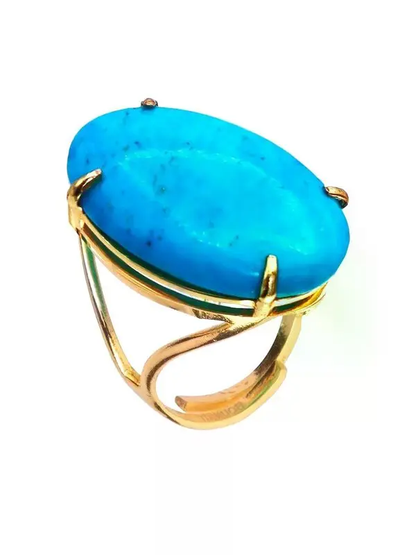 BOUNKIT JEWELRY Celine Oval-stone Ring By