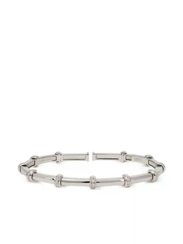Sidney Garber 18k White Gold Carly Diamond Bracelet - Silver