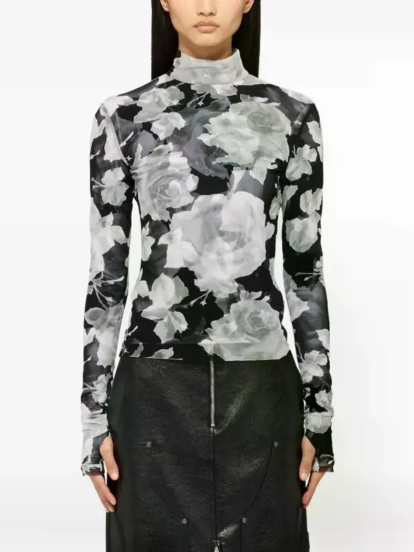 MSGM Floral-print Top