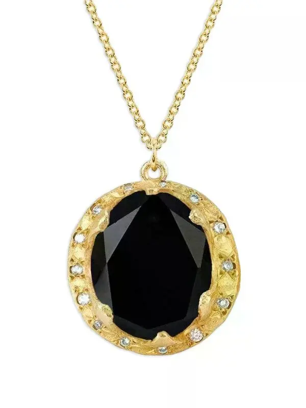 LOGAN HOLLOWELL 14kt Yellow Queen Onyx Necklace - Gold