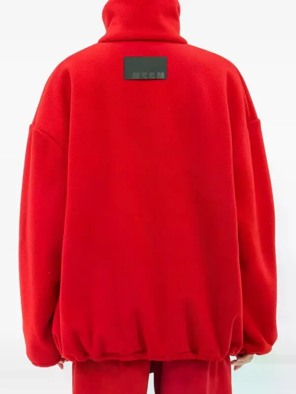 MSGM Zip-fastening Sweatshirt - Red