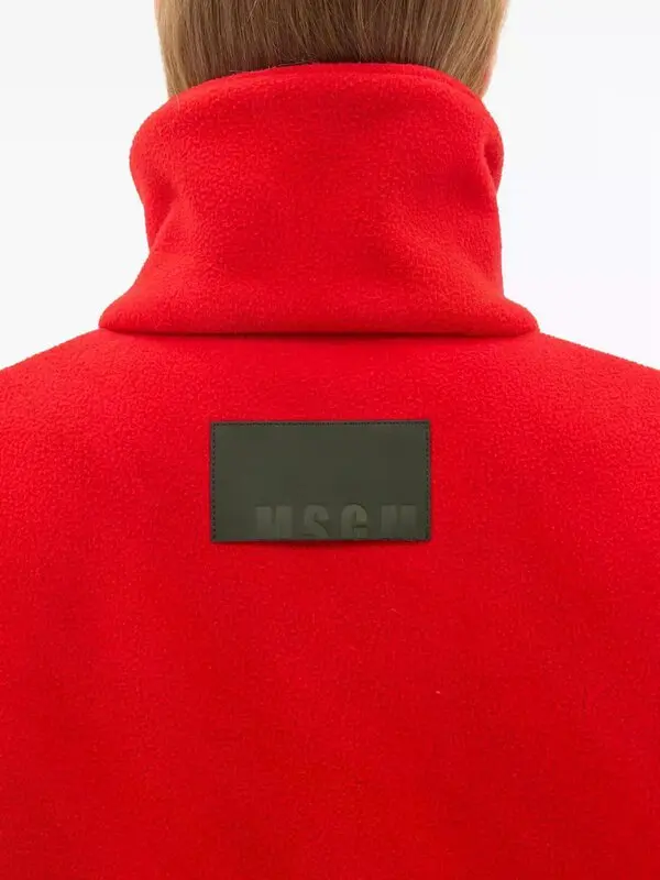 MSGM Zip-fastening Sweatshirt - Red