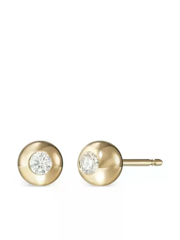 Melissa Kaye 18k Yellow Diamond Stud Earrings - Gold