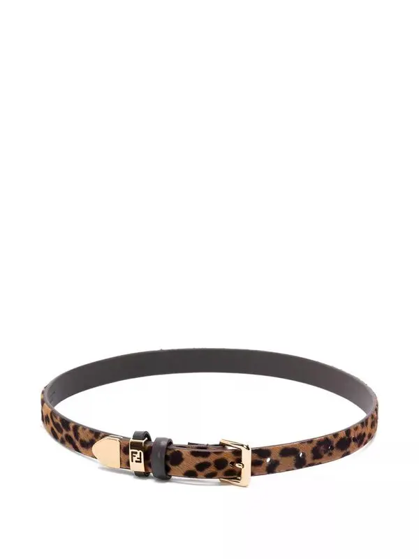 Fendi Forever Leopard Belt - Brown