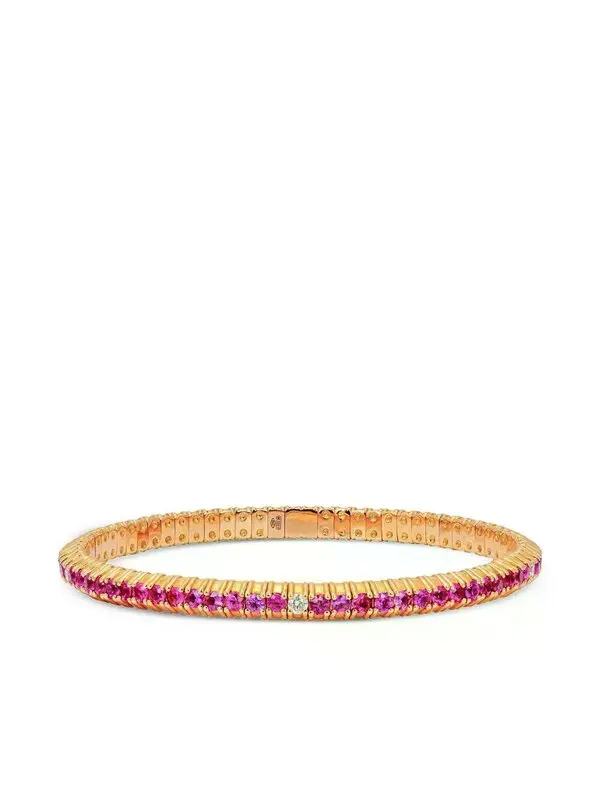 ZYDO 18k Rose Gold Diamond And Sapphire Bracelet - Pink