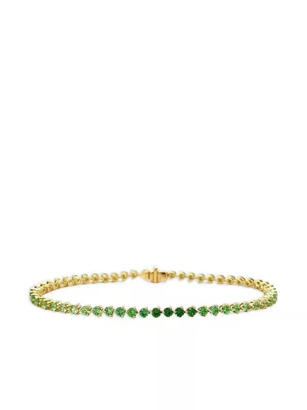 LISA NIK 18k Yellow Gold Tsavorite Garnet Bracelet - Green