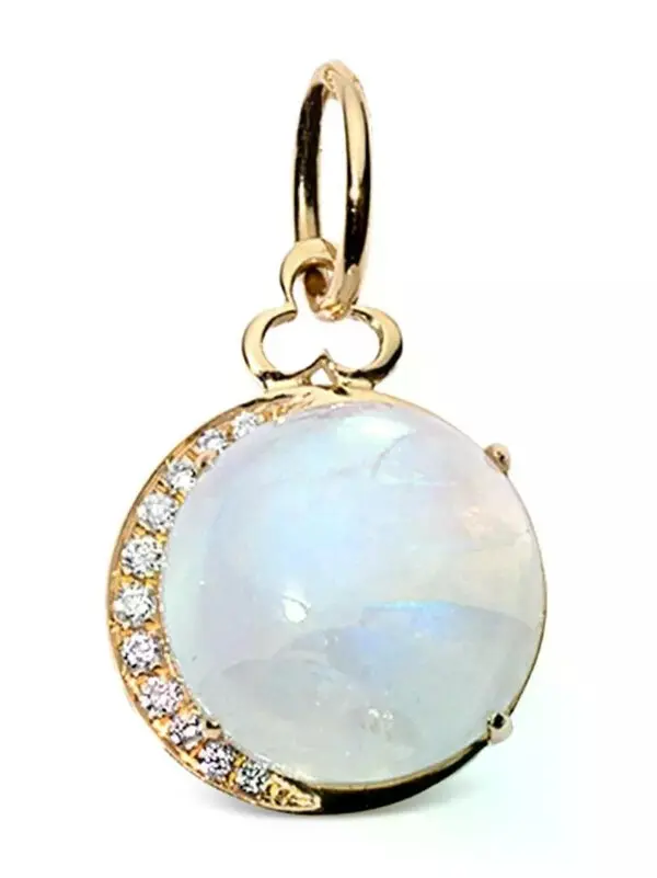 Devon Woodhill 18k Yellow Moonstone And Diamond Charm - Gold