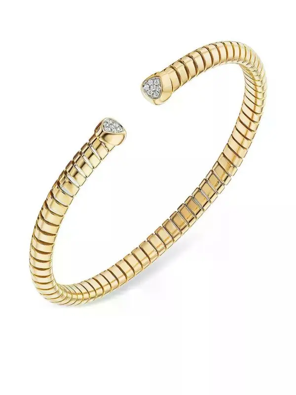 Marina B 18k Yellow And Silver Trisolina Diamond Bracelet - Gold
