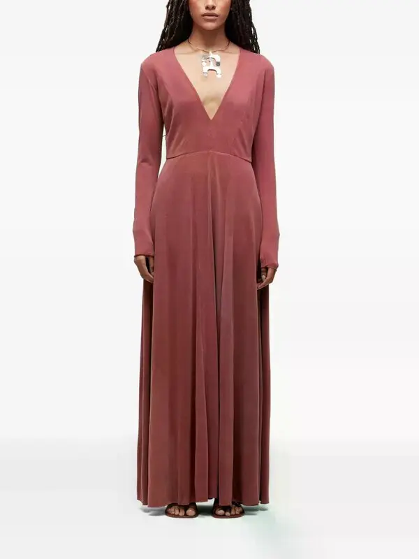 OSKLEN Plunged-neckline Maxi Dress