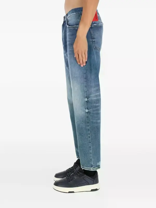 Hugo Distressed Logo Patch Jeans