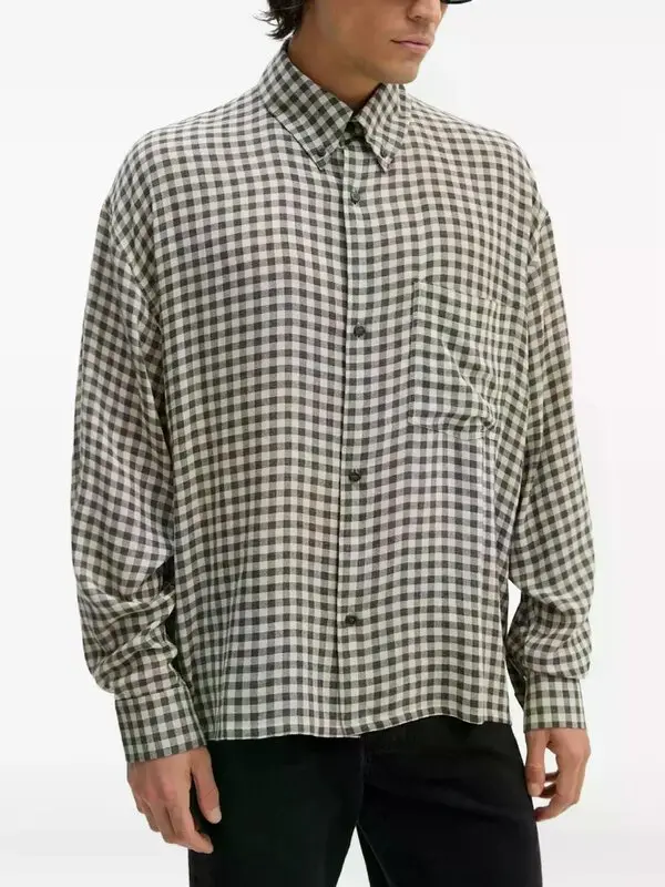 WON HUNDRED Checked Chest-pocket Shirt