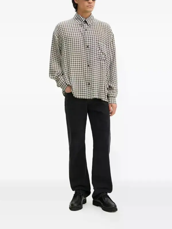 WON HUNDRED Checked Chest-pocket Shirt