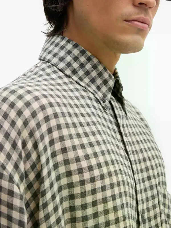 WON HUNDRED Checked Chest-pocket Shirt