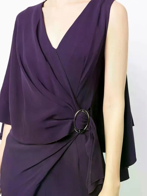 Alberta Ferretti Draped-detail Sleeveless Jumpsuit