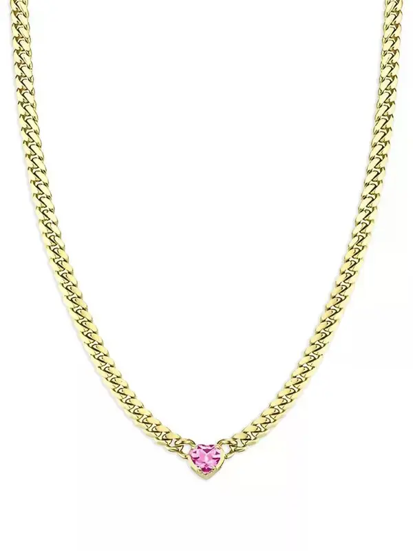 LOGAN HOLLOWELL 14k Yellow Pink Sapphire Necklace - Gold