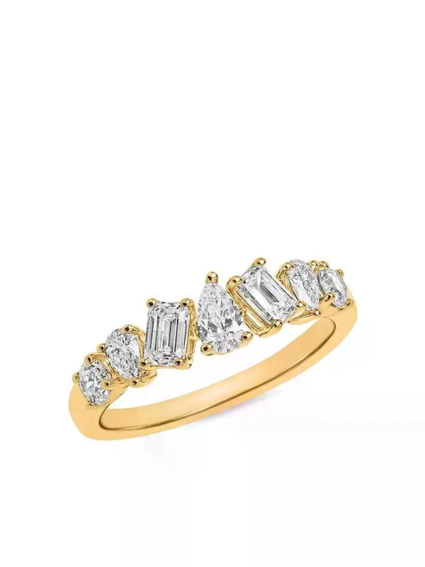 Azzaro Diamond Row Ring - Gold
