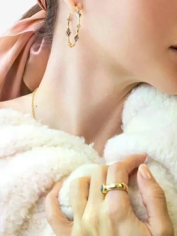 Nimo With Love Diamond Hoop Earrings